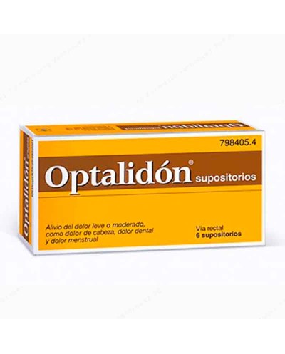 Optalidón supositorios para aliviar el dolor al mejor precio– 6 unidades