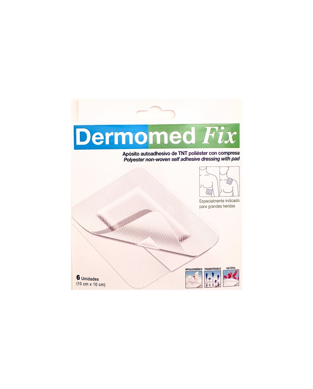 DERMOMED FIX 10X9,7 6 APÓSITOS