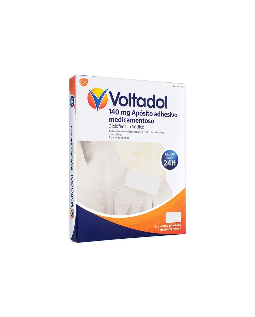 Voltadol 140 mg Apósito Adhesivo Medicamentoso 5 Uniades