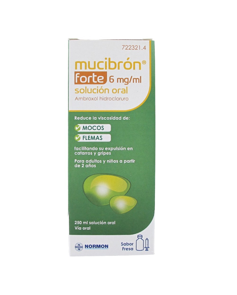 Mucibrón Forte 6 mg/ ml solución oral 250 m